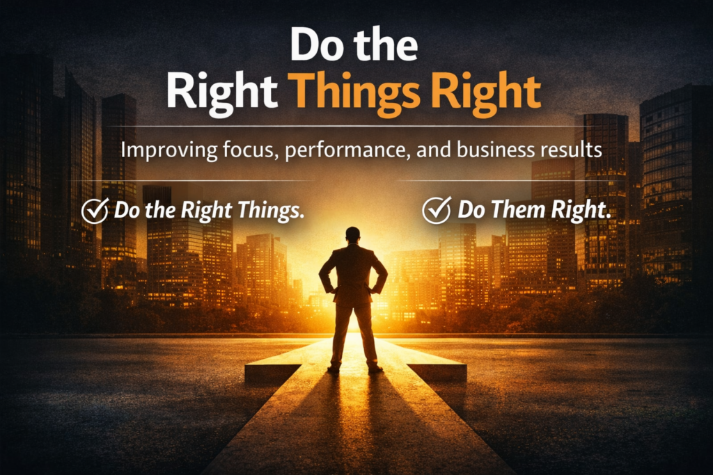 Do the right things right - A Real CFO