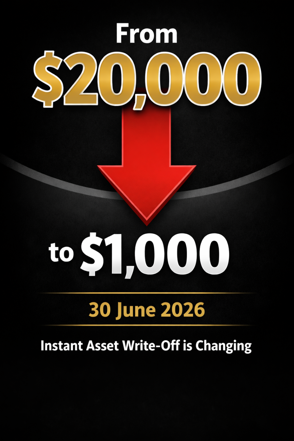 Instant Asset Write-Off Ending 30 June 2026